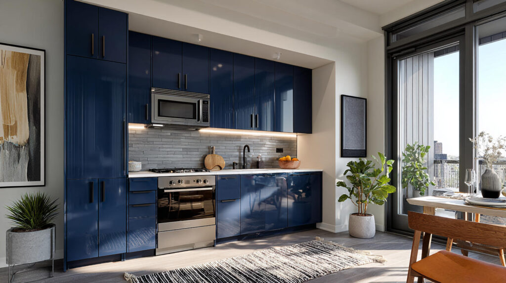 10 Ide Kabinet Dapur Biru Tua Terbaik di Indonesia - PA HOME