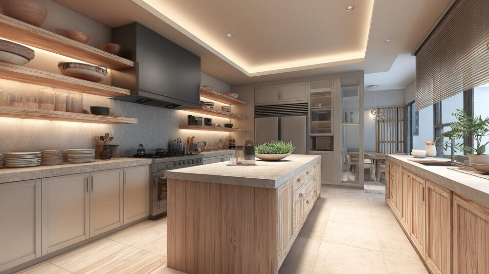 Open Kitchen Cabinet Design Ideas for Indonesian Homes