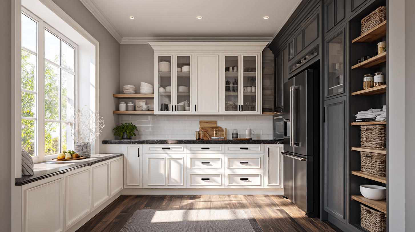 Light vs Dark Kitchen Cabinets Design for Small Kitchens