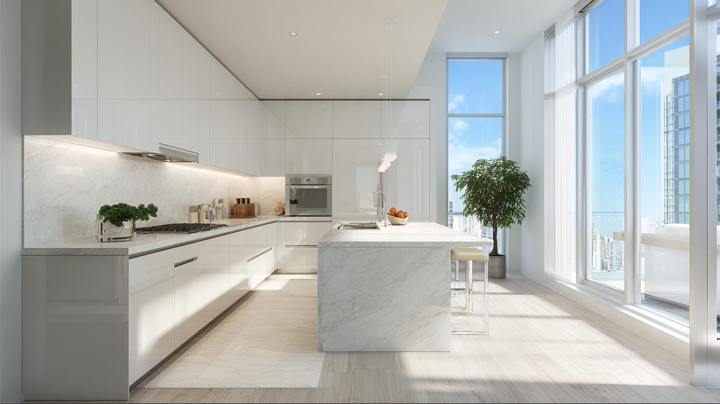 Handleless Kitchen Cabinets Design Modern Trend in Indonesia