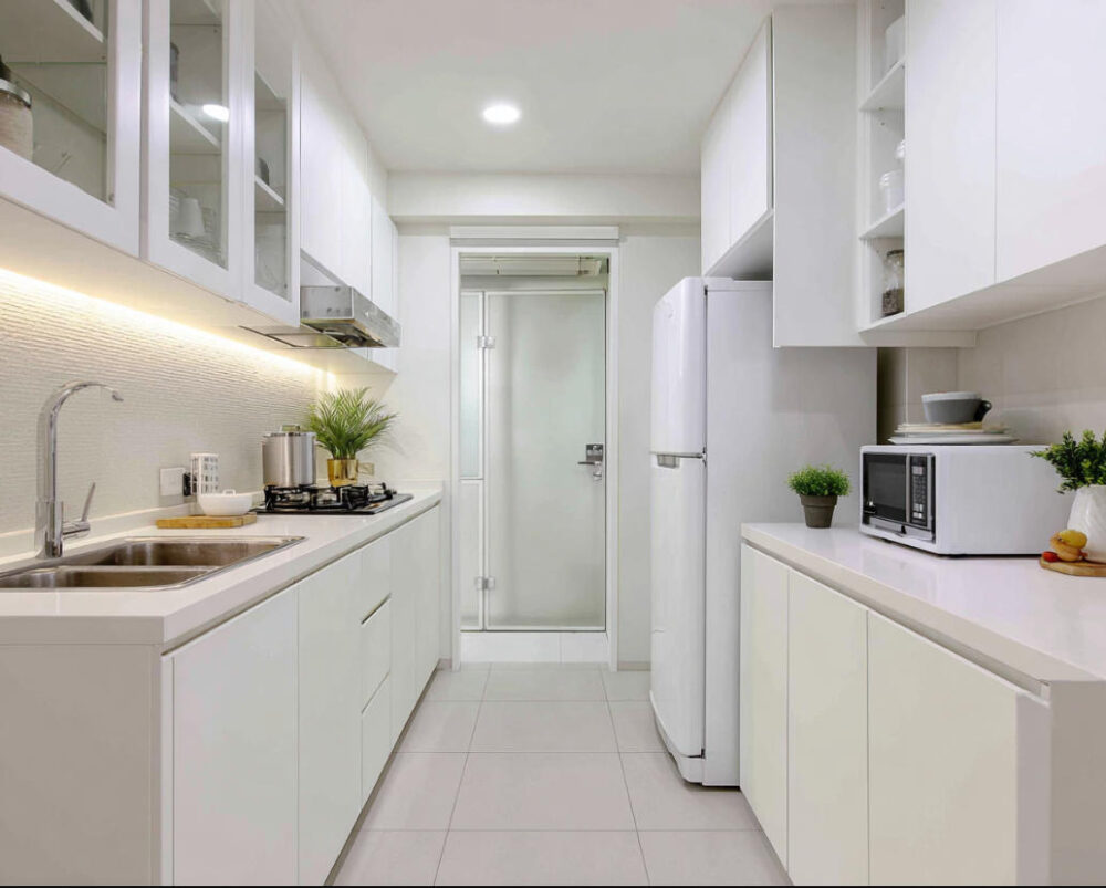 Matte White Kitchen Cabinets Ideas in Indonesia