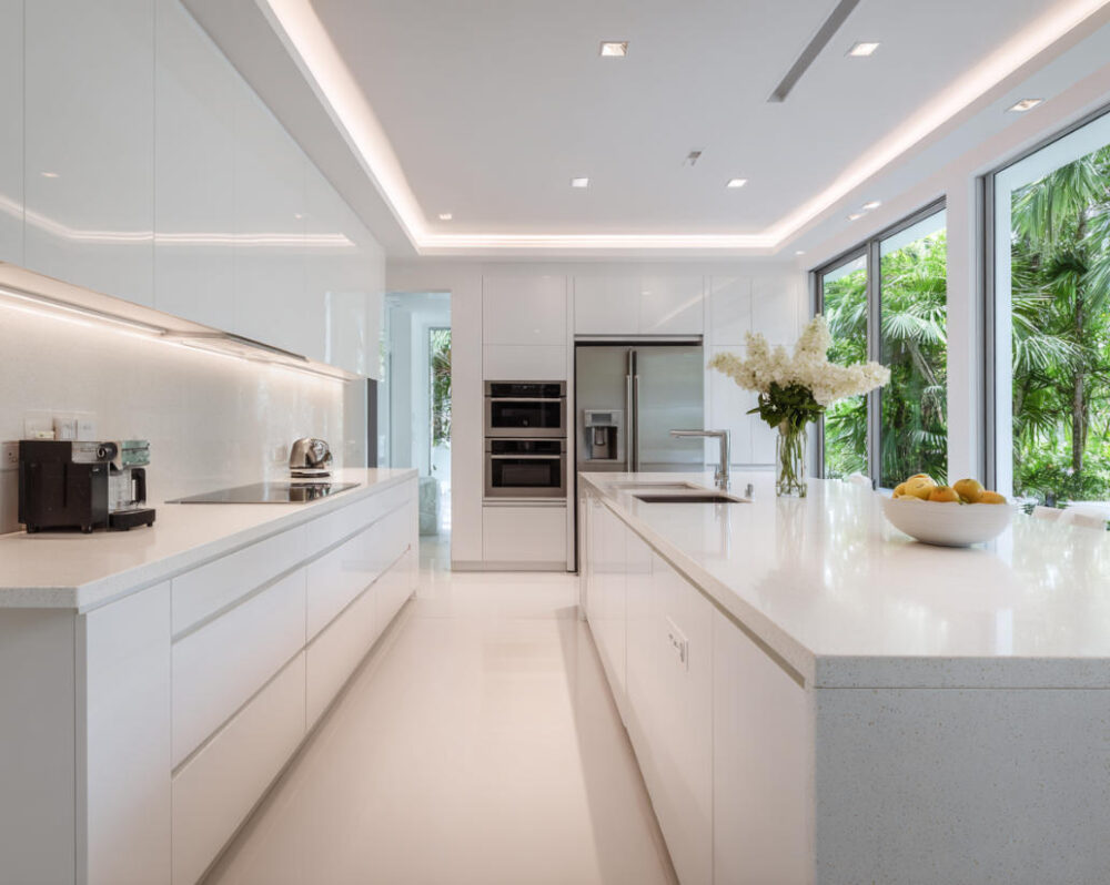 Matte White Kitchen Cabinets Ideas in Indonesia